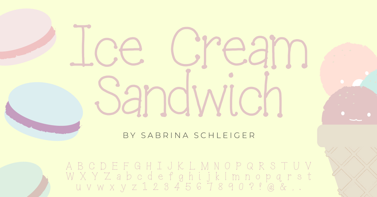 Ice Cream Sandwich Free Font – MasterBundles