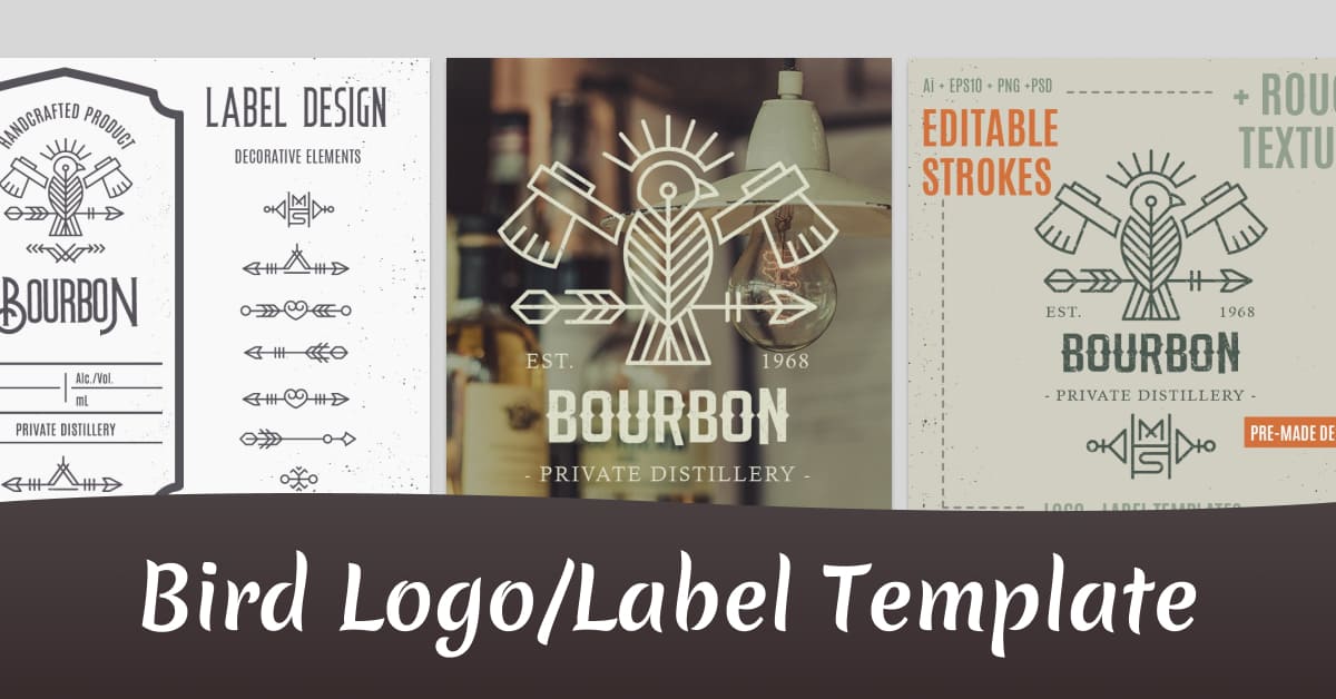 Bird Logo & Label Template – MasterBundles