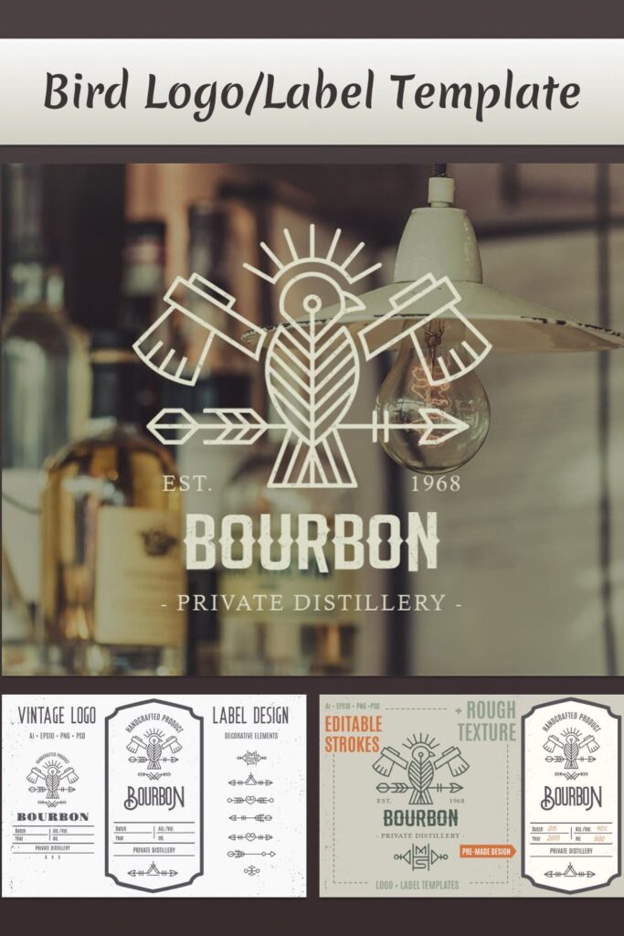 Bird Logo & Label Template – MasterBundles