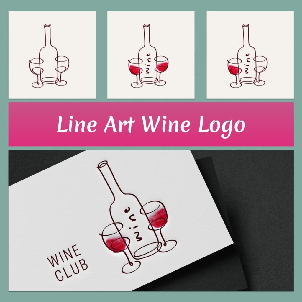 Red Rose Wine Logo Template – MasterBundles
