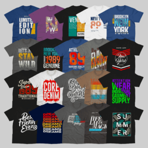 100 TYPOGRAPHY T-SHIRT DESIGN BUNDLE | MasterBundles