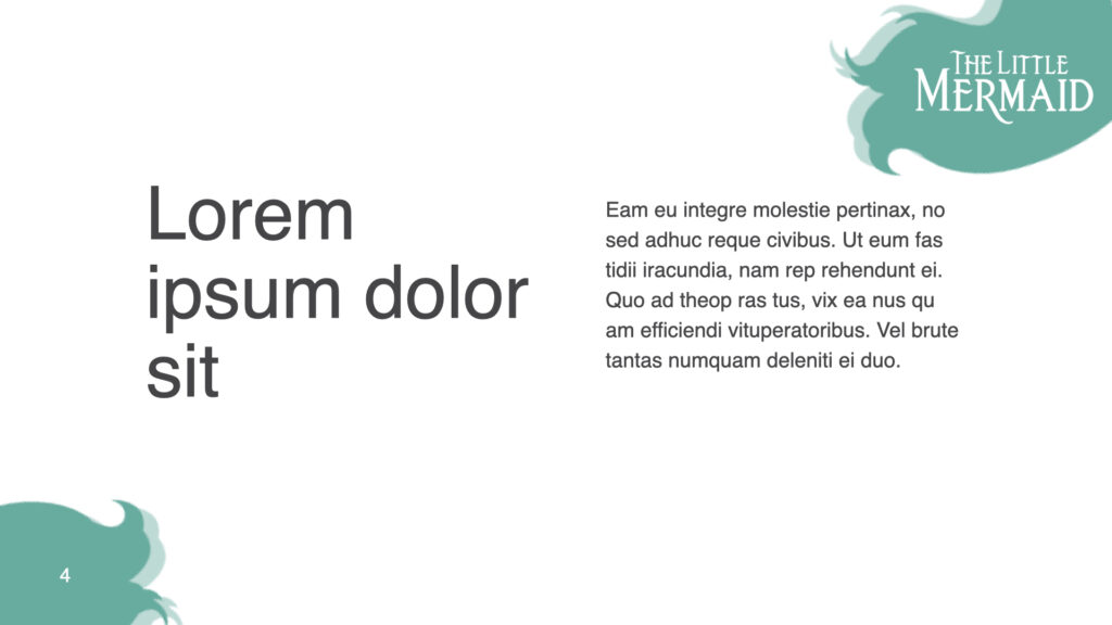 Mermaid Disney Presentation: 50 Slides PPTX, KEY, Google Slides ...