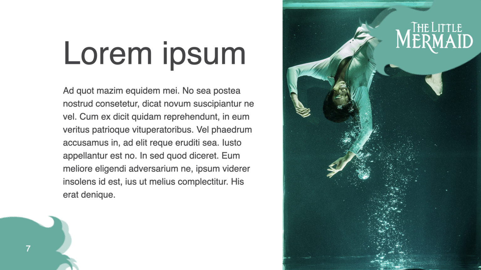 Mermaid Disney Presentation: 50 Slides PPTX, KEY, Google Slides ...