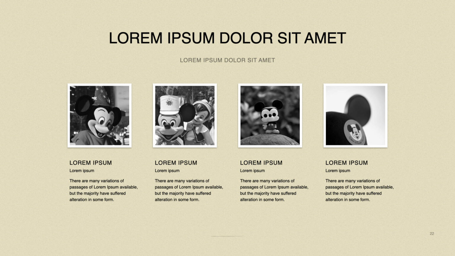 Retro Mickey Disney Presentation: 50 Slides PPTX, KEY, Google Slides ...
