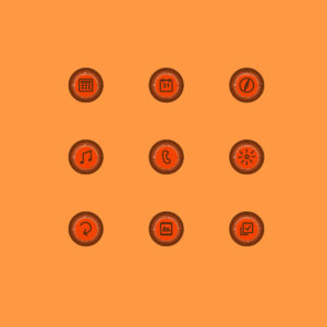 Free Orange App Icons – MasterBundles