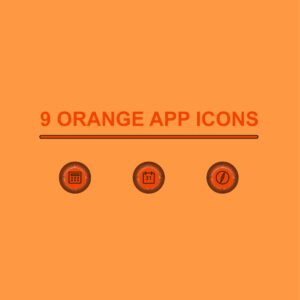 Free Orange App Icons – MasterBundles