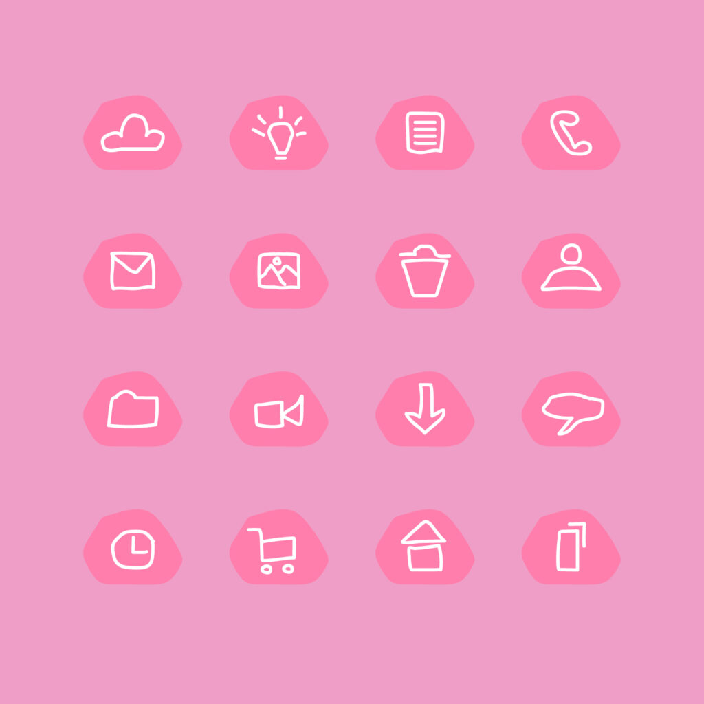 Free Pink App Icons – MasterBundles