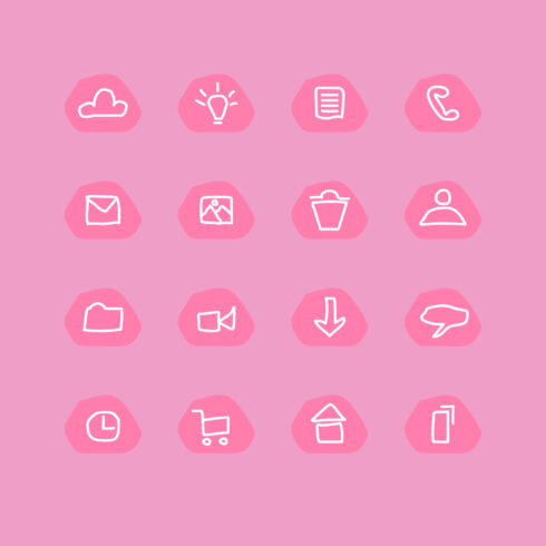 Free Pink App Icons – MasterBundles