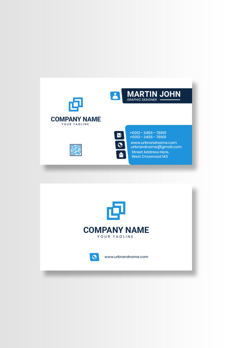 Colorful Editable Name Card Design Templates - MasterBundles