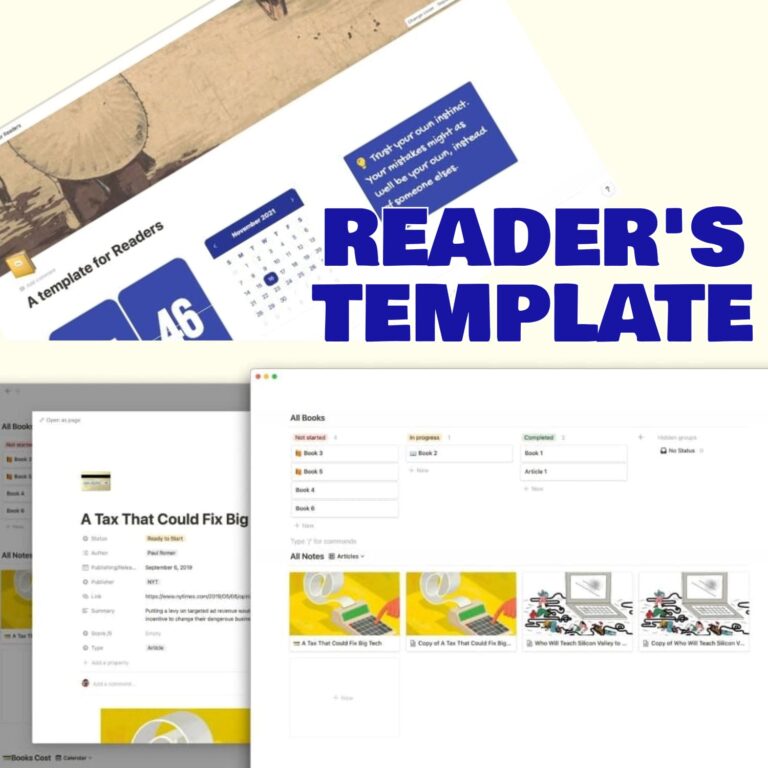 Reader's Template – MasterBundles