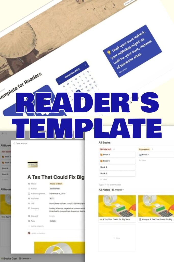 Reader's Template – MasterBundles