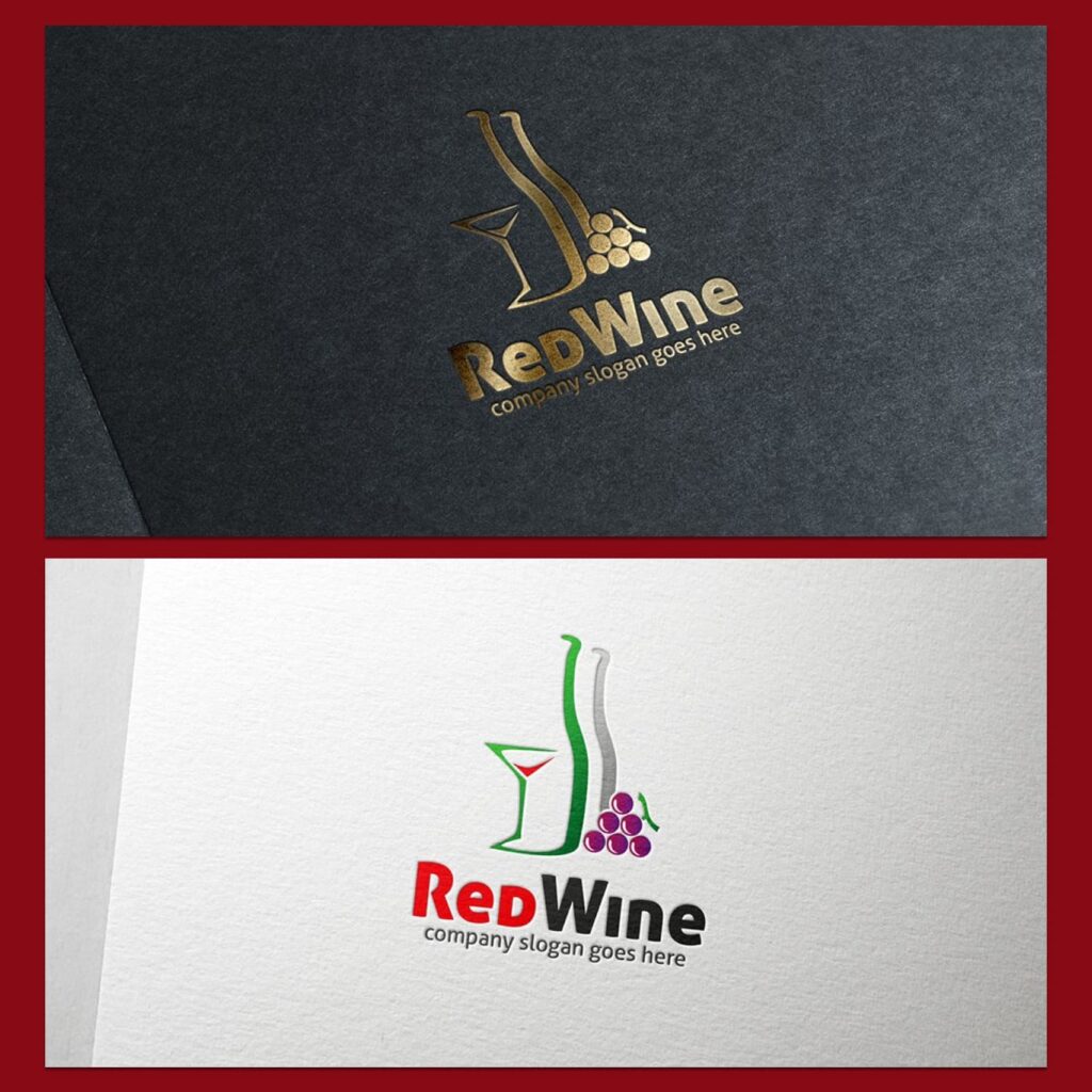 Red Wine Logo – MasterBundles
