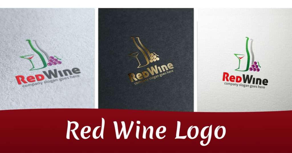 Red Wine Logo – MasterBundles