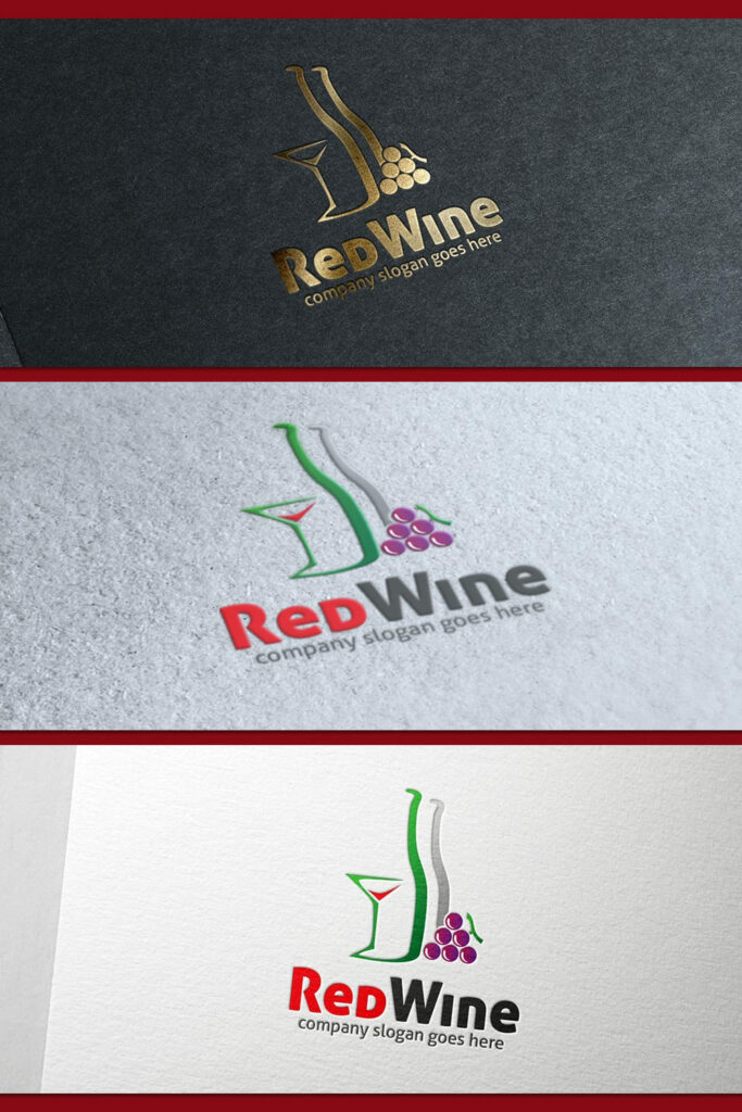 Red Wine Logo – MasterBundles