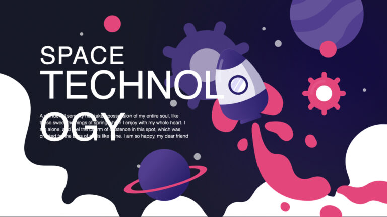 Space Technology Presentation: 50 Slides PPTX, KEY, Google Slides ...