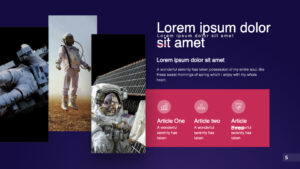 Space Technology Presentation: 50 Slides PPTX, KEY, Google Slides ...