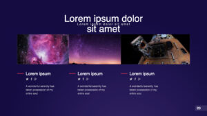 Space Technology Presentation: 50 Slides PPTX, KEY, Google Slides ...