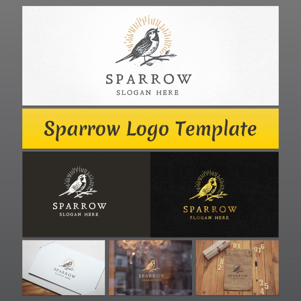 Sparrow Logo Template – MasterBundles