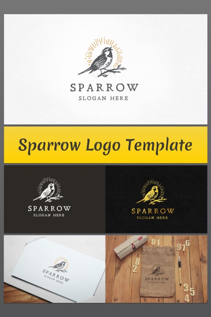 Sparrow Logo Template – MasterBundles