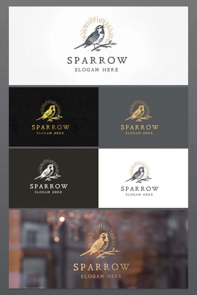 Sparrow Logo Template – MasterBundles
