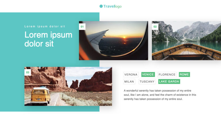 Travel Agency Presentation: 50 Slides PPTX, KEY, Google Slides | Master ...