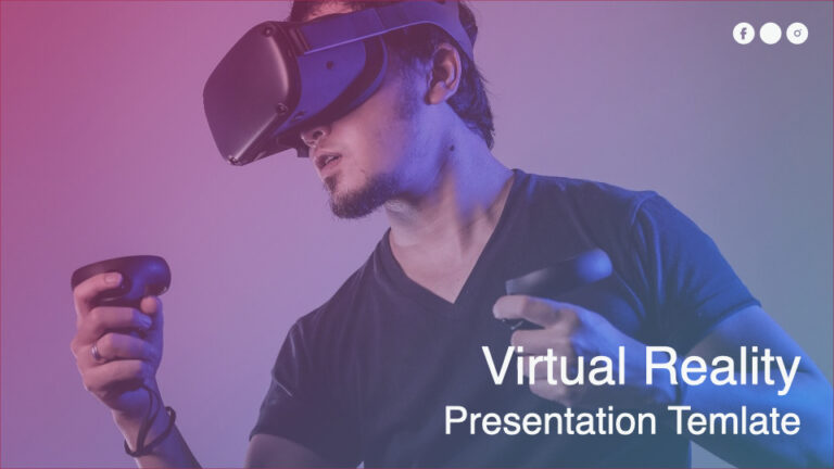 VR Technology Presentation: 50 Slides PPTX, KEY, Google Slides ...