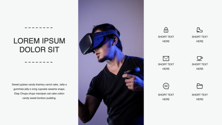 VR Technology Presentation: 50 Slides PPTX, KEY, Google Slides ...