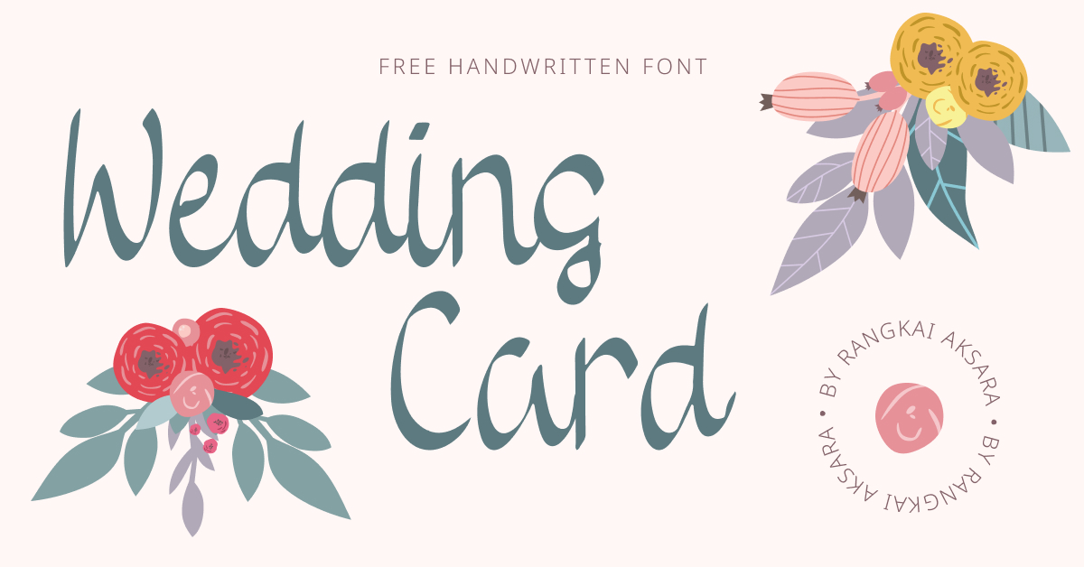 Wedding Card Free Font – MasterBundles