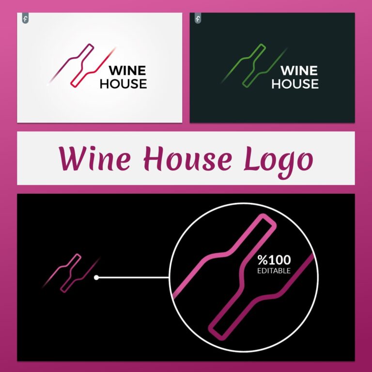 Abstract Mark Logo - Wine Logo - Business Logo | MasterBundles
