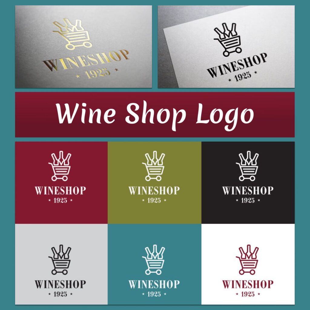 Red Rose Wine Logo Template – MasterBundles