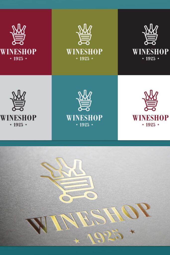 Wine Shop Logo – MasterBundles