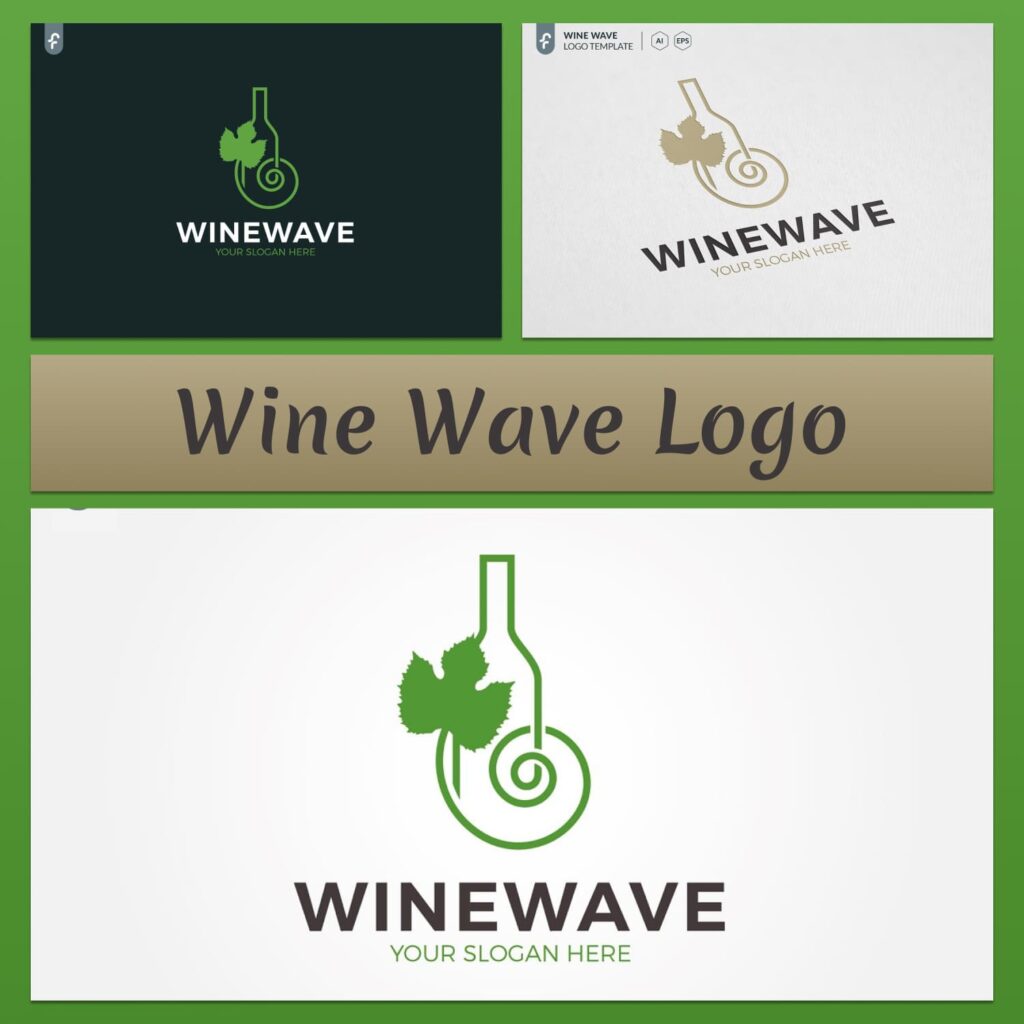 Abstract Mark Logo - Wine Logo - Business Logo | MasterBundles