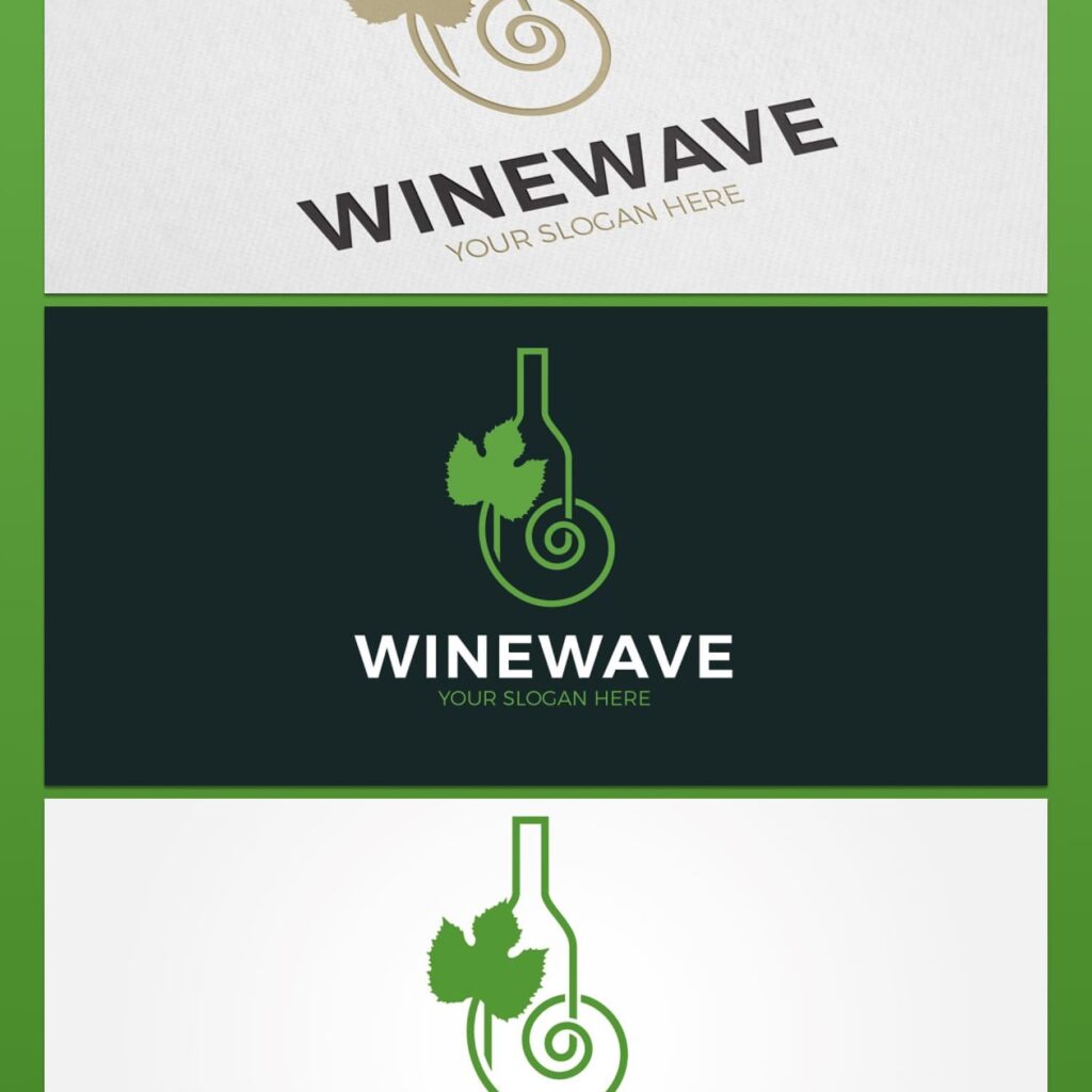 Wine Wave Logo – MasterBundles