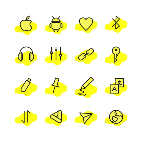 Free Yellow Icons – MasterBundles