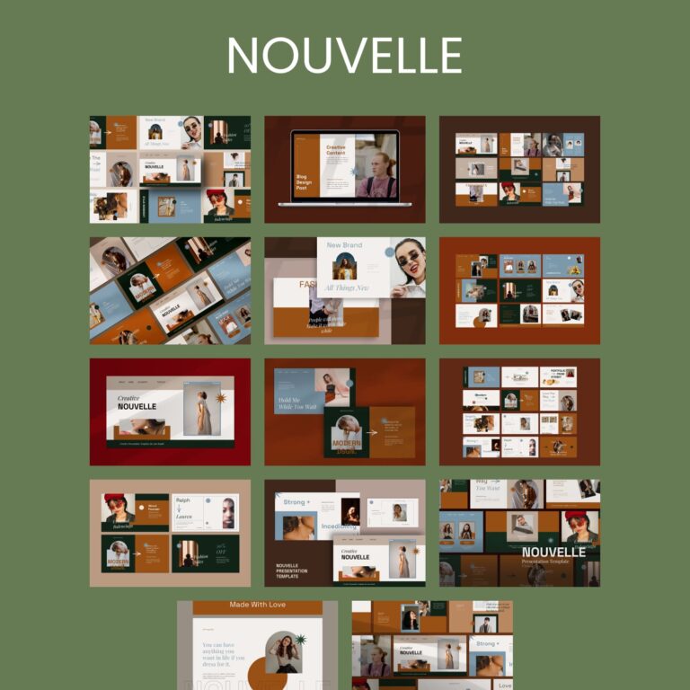 NOUVELLE Powerpoint Template – MasterBundles