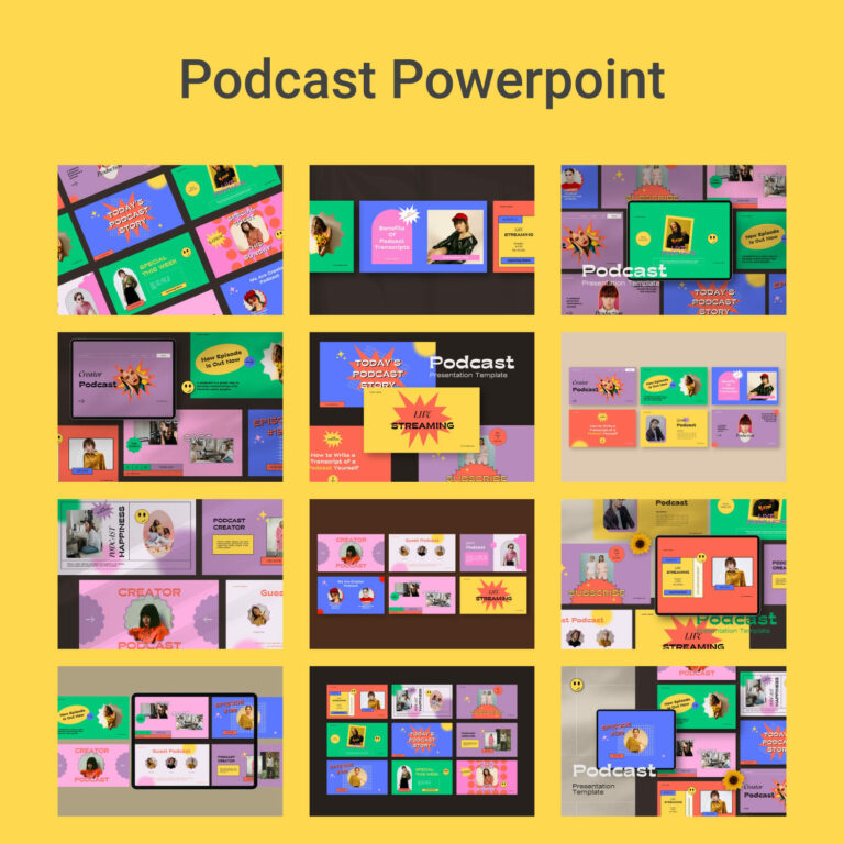 Podcast Powerpoint Template – MasterBundles