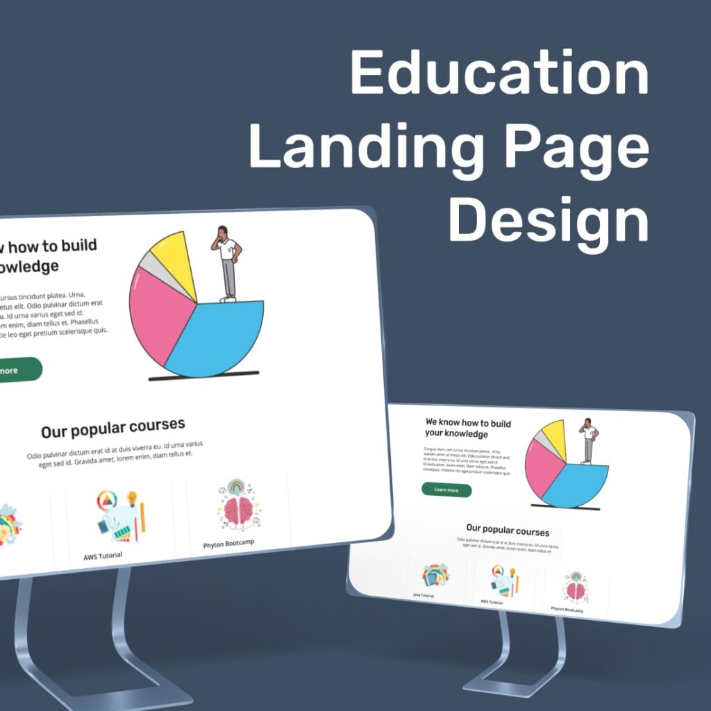 Education Landing Page Template – MasterBundles