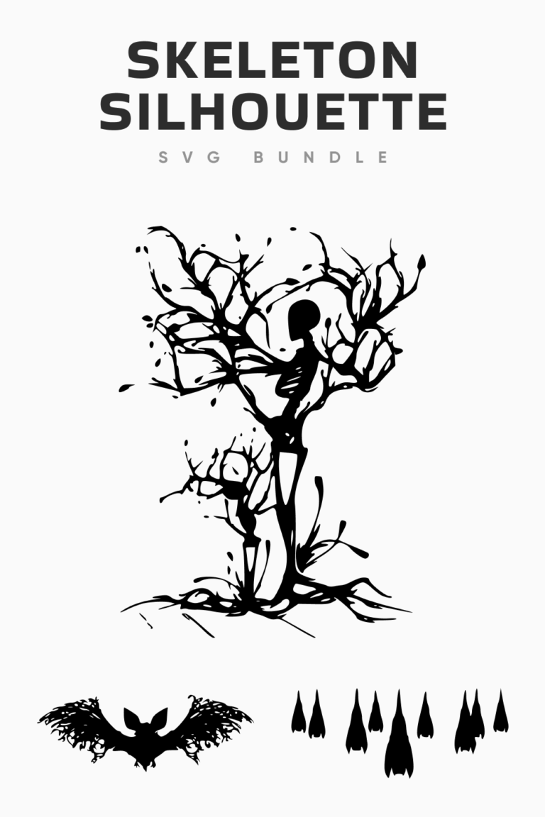 Skeleton Silhouette SVG Bundle – MasterBundles