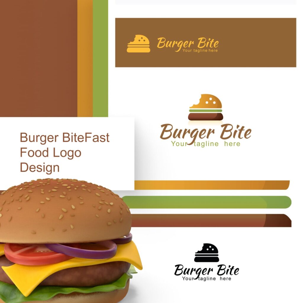Burger Bite-Fast Food Logo Design – MasterBundles