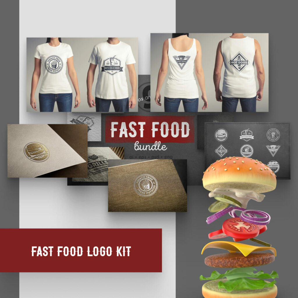 Fast Food Logo Kit – MasterBundles