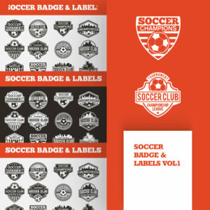 Soccer Badge & Labels Vol1 – MasterBundles