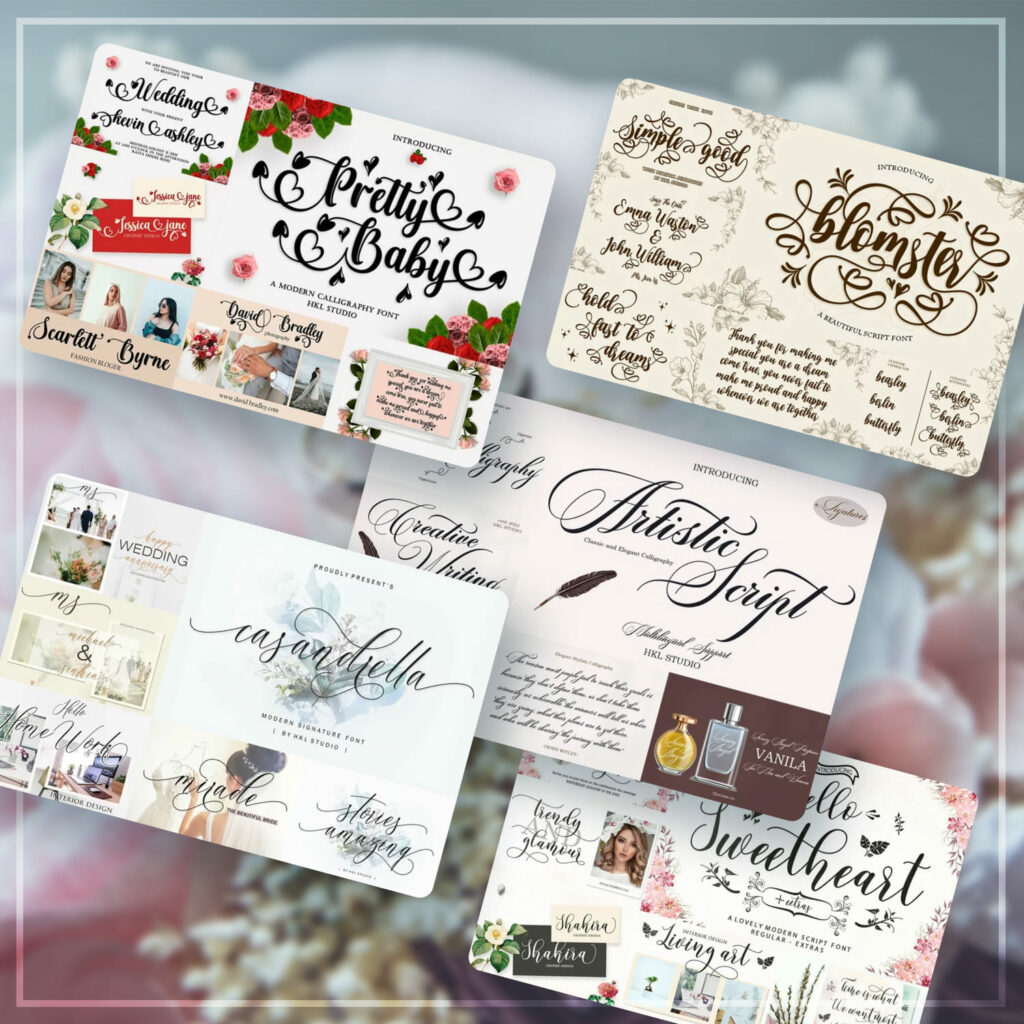 Wedding Collection Font Bundle – MasterBundles
