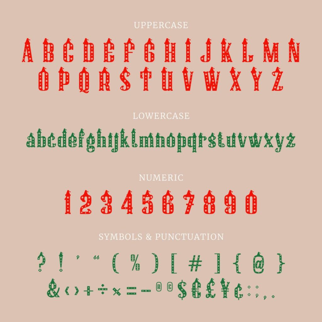Christmas Hat Free Font – MasterBundles
