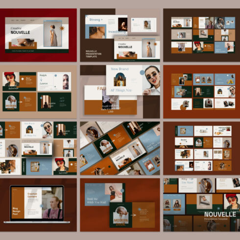 NOUVELLE Powerpoint Template – MasterBundles