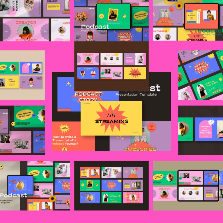 Podcast Powerpoint Template – MasterBundles