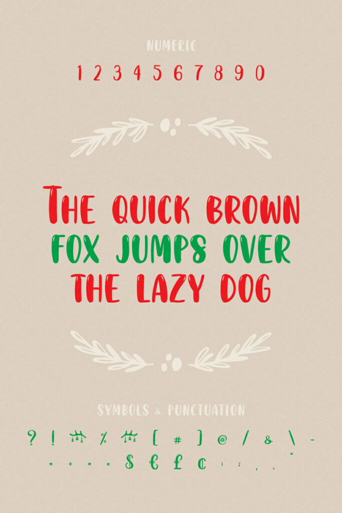 Free Red Christmas Font – MasterBundles