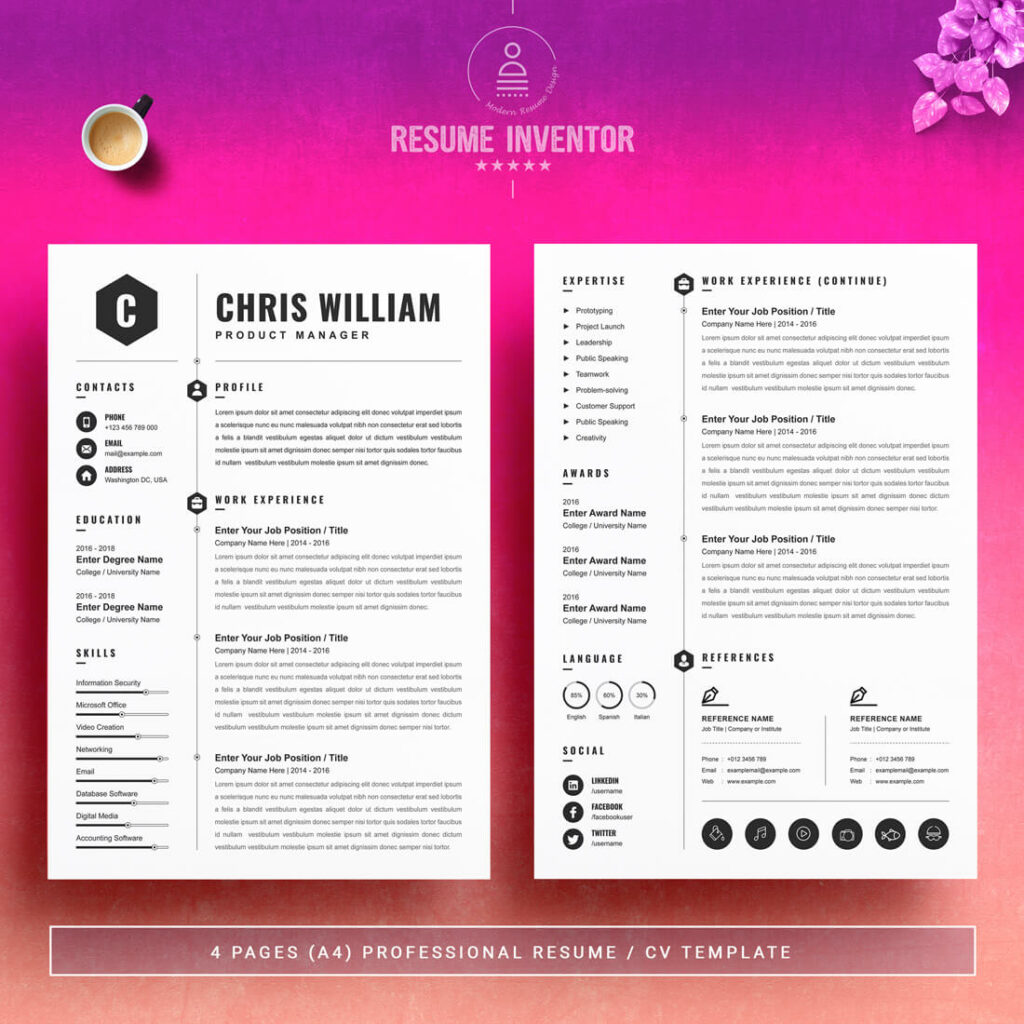 Product Manager Resume Template - MasterBundles