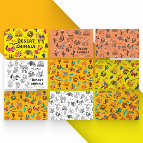 Desert Animals Patterns – MasterBundles