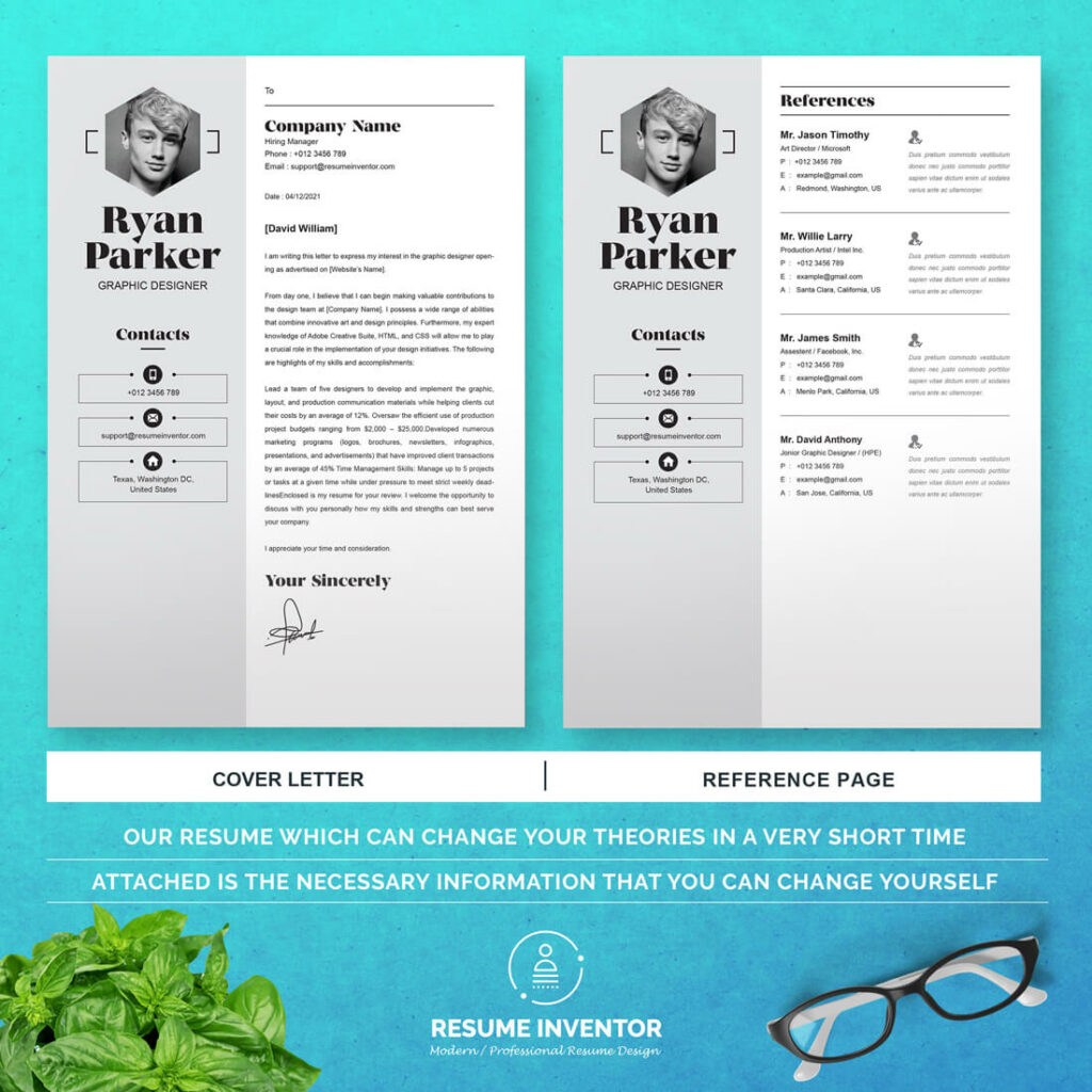 Graphic Designer Resume Template | CV Template - MasterBundles