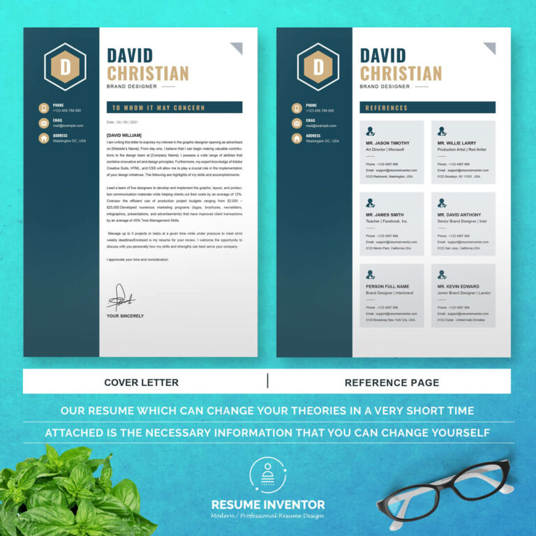 Brand Designer CV Template | Modern Resume Design - MasterBundles
